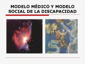 MODELO MDICO Y MODELO SOCIAL DE LA DISCAPACIDAD