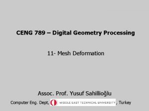 Digital Image Processing Lecture 6 Image Geometry Prof