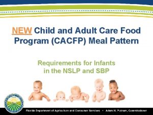 Child and Adult Care Food Program CACFP Training