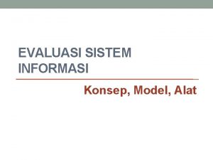 LAPORAN EVALUASI DIRI PROGRAM STUDI SARJANA Dihimpun oleh