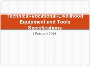 Chapter 4 Power Tools and Equipment Objectives After