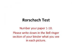 Les 10 planches du test de Rorschach Prgnance