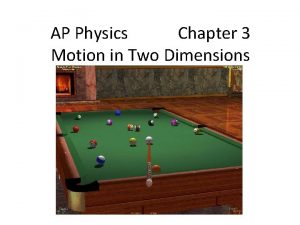Chapter 6 Motion in Two Dimensions Merrill Physics