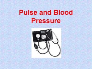 Vital Signs lectures 8 Vital Signs Pulse Rate