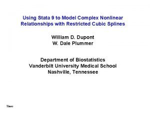 Using Stata for Subpopulation Analysis of Complex Sample