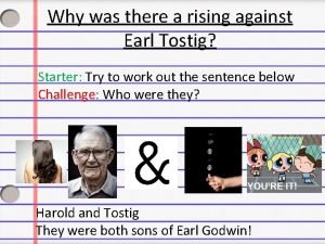 Why was there a rising against Earl Tostig