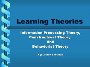Applying Cognitive Information Processing CIP Theory to Career