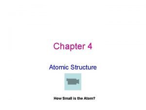 Brief Timeline of Atomic Theory Democritus 400 BC