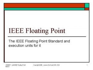 CS 107 Lecture 16 assign 6 Floating Point