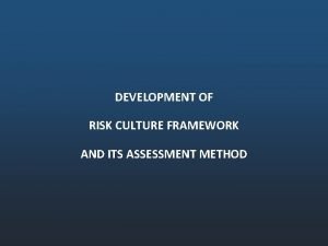 Developing a quality culture The basic framework Mag