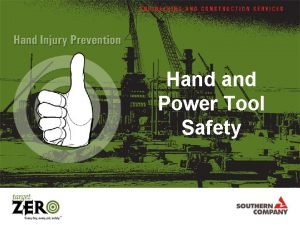 Basic Hand Power Tools Hand Tool Safety Carry