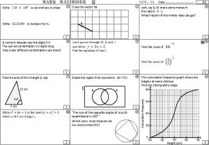 MARK MAXIMISER 5678 1 P Date 20 Draw