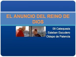 TEMA 5 EL ANUNCIO DEL REINO DE DIOS