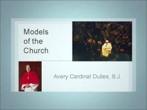 The Church Avery Dulles Models of the Church