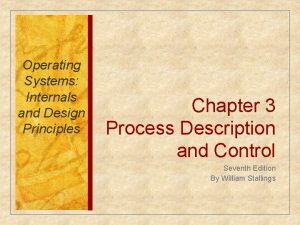 Operating Systems Internals and Design Principles Chapter 1