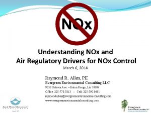 NOx Control Ammonia Storage Hazardous Chemical Rules 1989